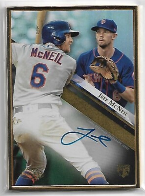 JEFF MCNEIL 2019 TOPPS GOLD LABEL FRAMED AUTO RC | eBay
