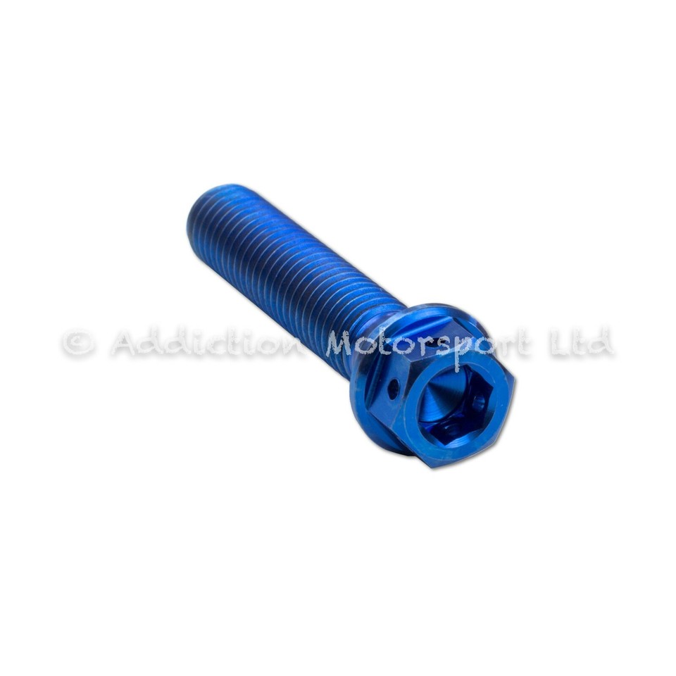 4x Blue Titanium Lower Triple Clamp Screws Bolts M8x30 for Yamaha YZF ...