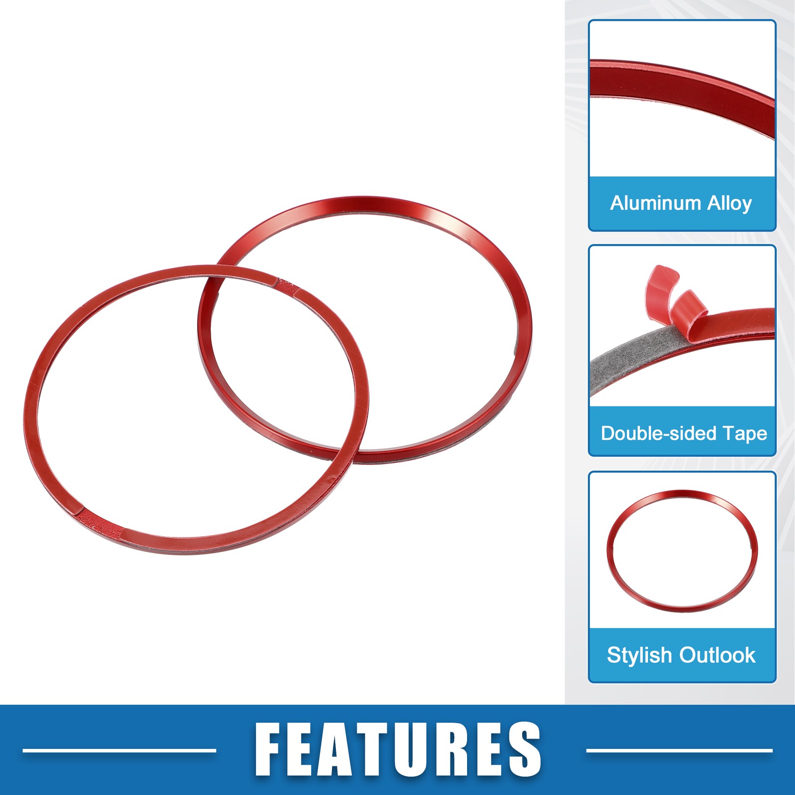 4Pcs Car Wheel Hub Center Cap Ring for Cadillac XT5 SRX XTS ATS CT6 ...