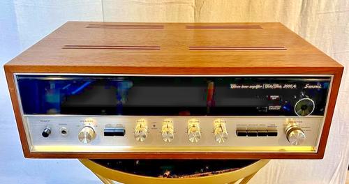 SANSUI 2000A BEAUTIFUL stereo receiver serviced/Re-capped, Wood case ...