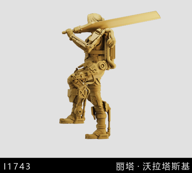 1/64 Resin Female Gunner Fantasy Unpainted | eBay