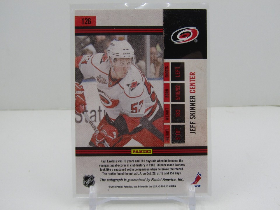 JEFF SKINNER 2010-11 PLAYOFF CONTENDERS SEASON TICKET ROOKIE AUTOGRAPH ...