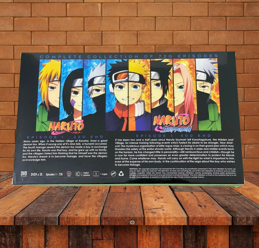 DVD ENGLISH AUDIO Naruto+Shippuden Complete Series Vol1-720End FREE ...