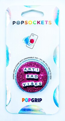 Authentic Popsockets Anti Bad Vibes Swappable Top Phone Popsocket Pop ...