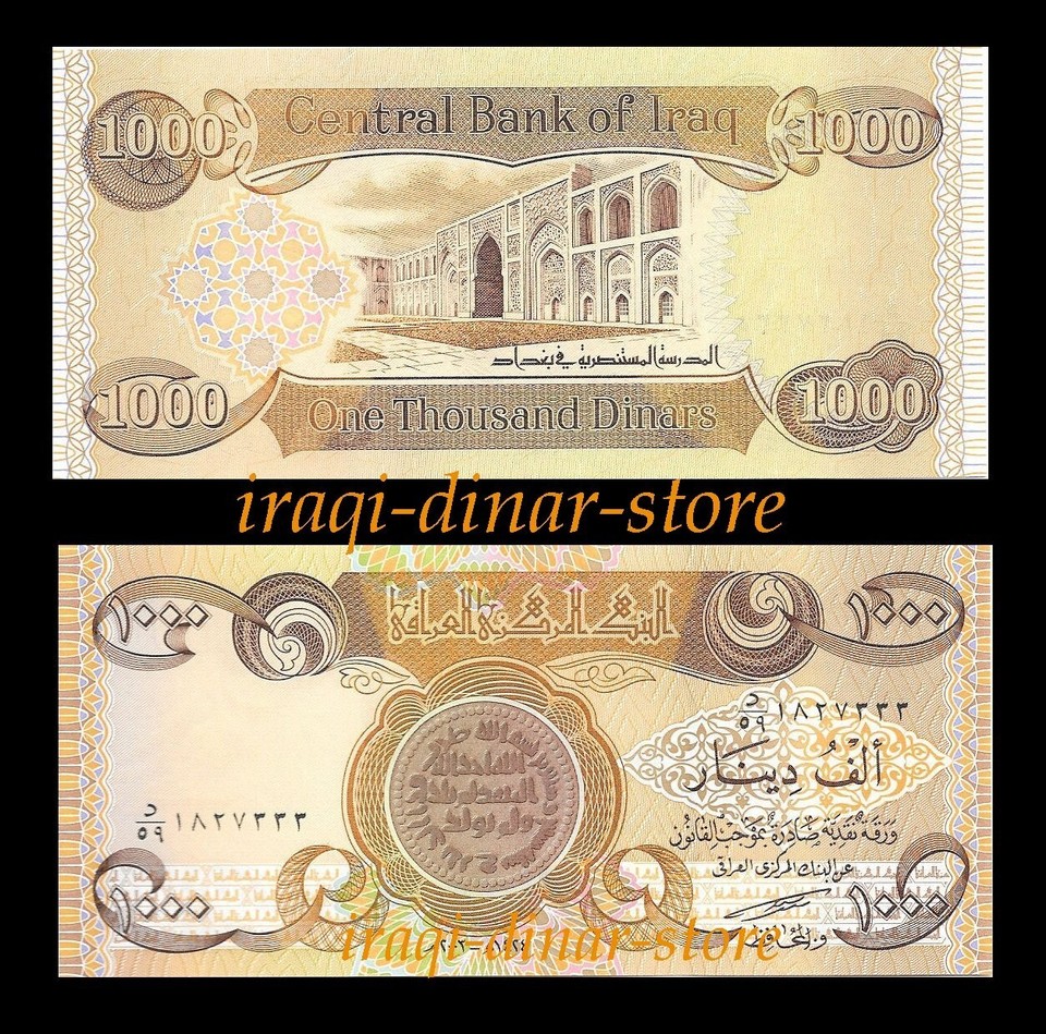 10,000 Iraqi Dinar 10 x 1000 Iraq - Unc. Lot of 10 - From A Bundle | eBay
