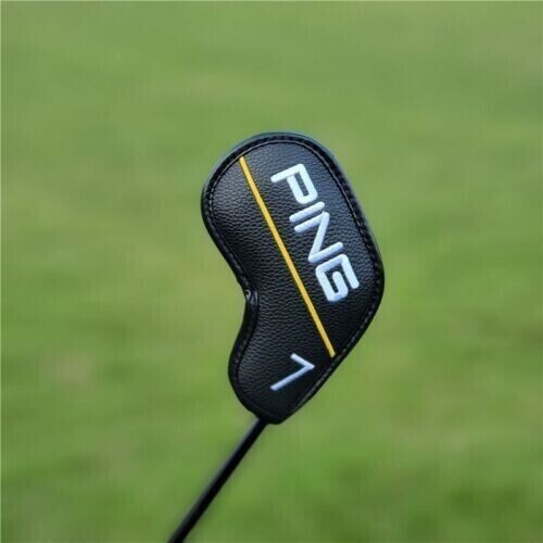 10Pcs PING Yellow-Line Golf Club Iron Headcovers Covers Leather ...