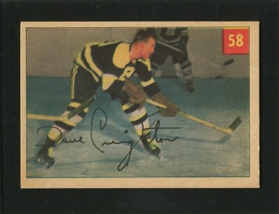 #58 DAVE CREIGHTON, Bruins (LP) - 1954-55 Parkhurst: EX-MT 160860 | eBay