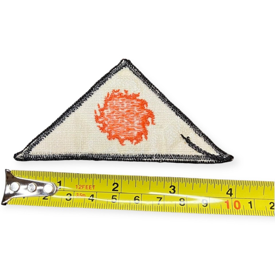 Vintage Sun Rare Merit Scouts Award Triangle Fire Badge White Patch ...