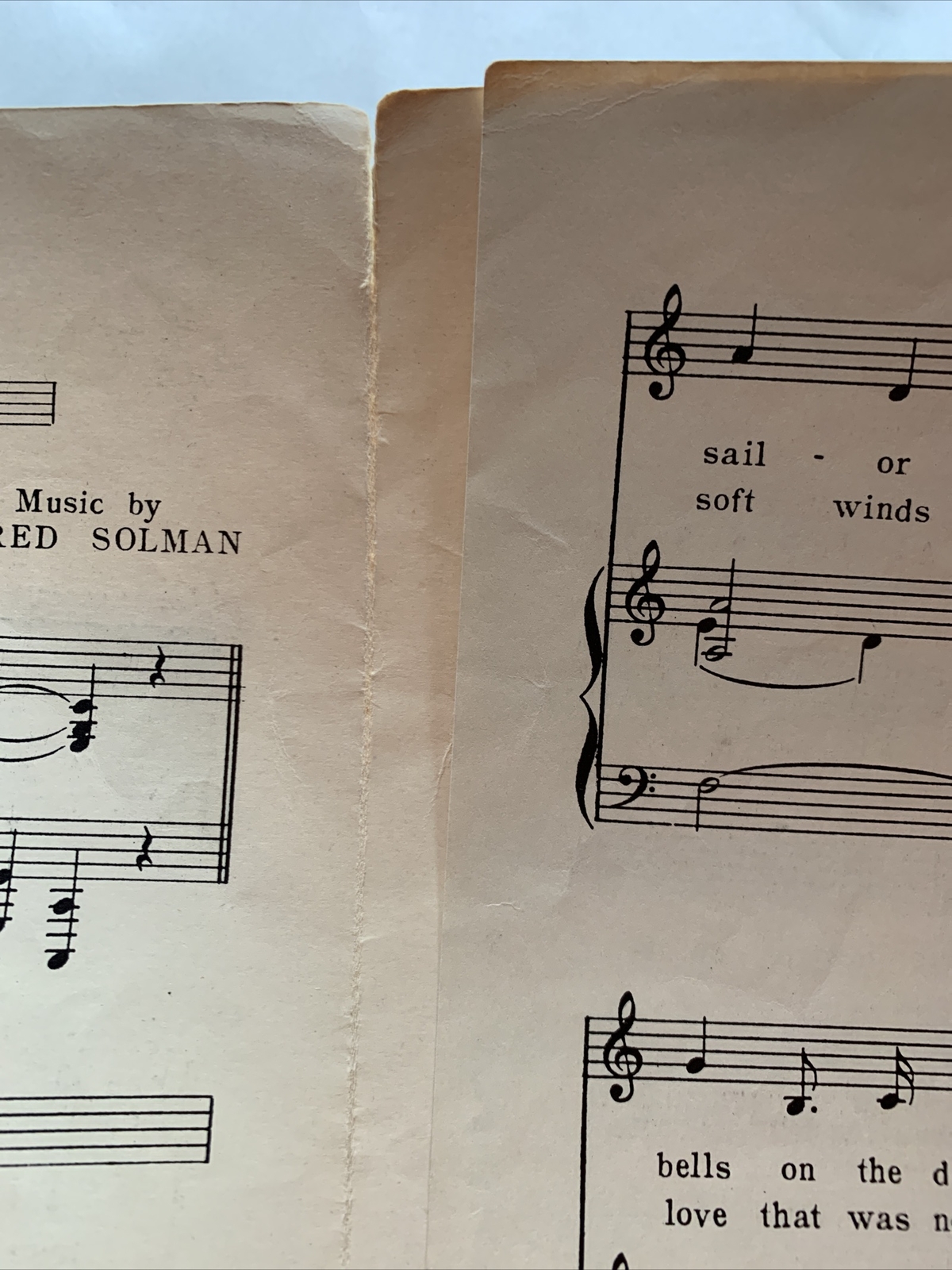Vintage Sheet Music: Bells of the Sea by Arthur Lamb & Alfred Solman ...