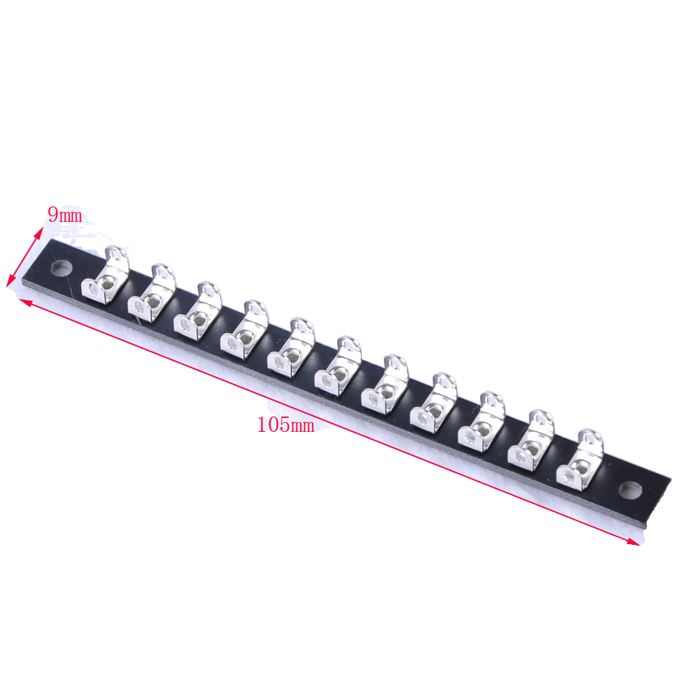 2pcs Turret Terminal Tag Strip Board 11Lug Pins Point to Point Tube Amp ...