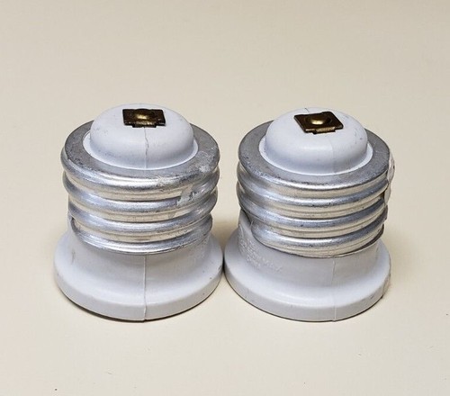 Lite Sun Light Bulb Socket to 2 Prong Plug Adapter 660W 125V - Lot of 2 ...