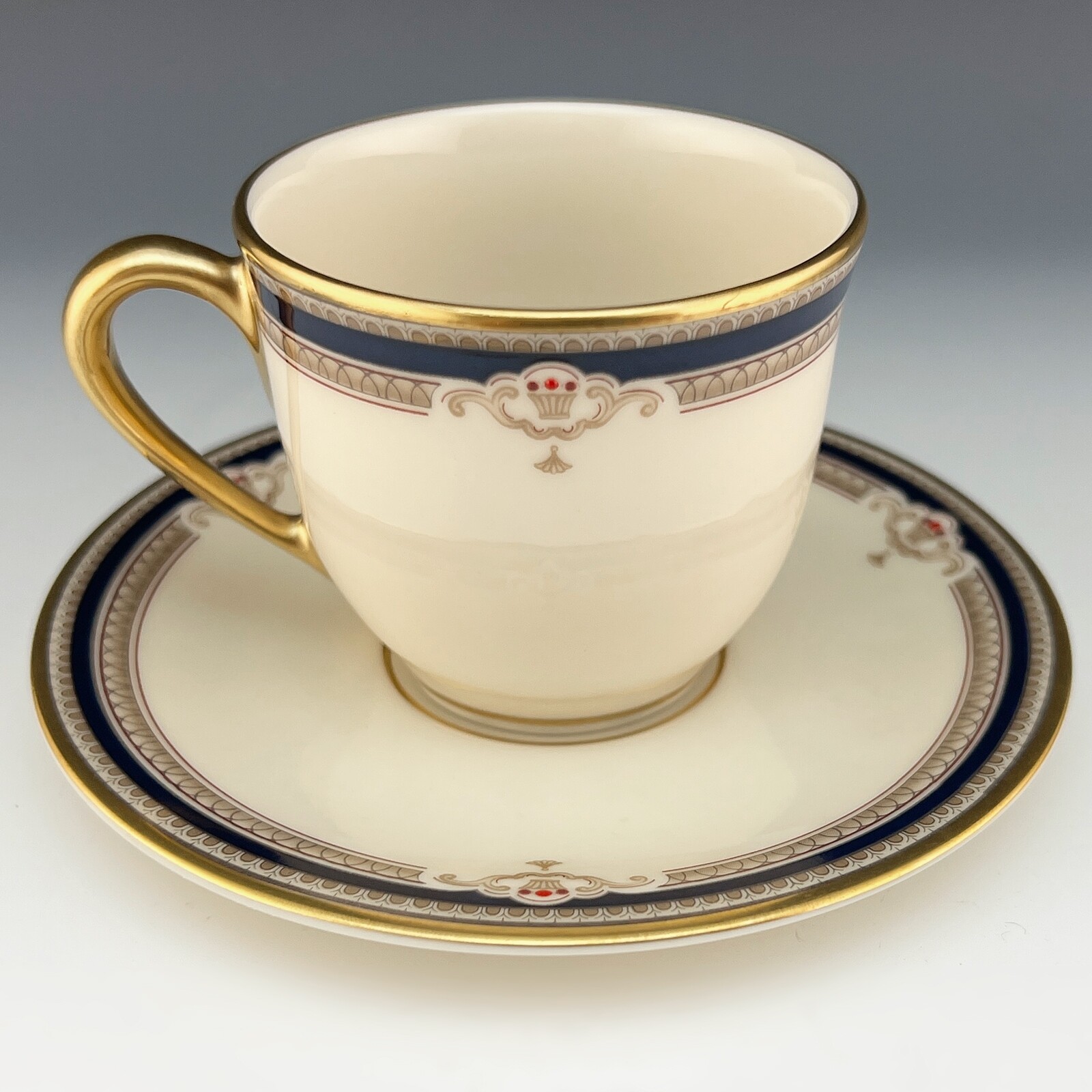 Lenox China BUCHANAN Demitasse Cup & Saucer Presidential 1stQuality ...