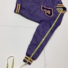 Vtg Nylon Varsity Jacket Sz Large Purple Baseball P Patch Made in USA ...
