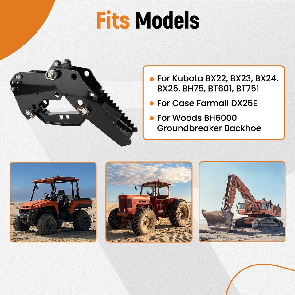 Backhoe Thumb Excavator Claw Tractor Attachment Universal For Kubota ...