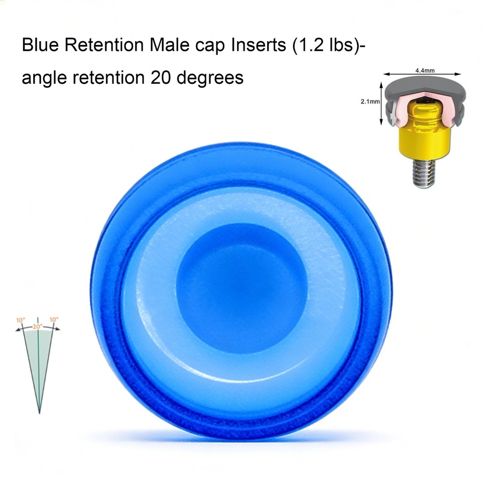 US Dental Overdenture repairs Replacement locator Male Implants Cap ...