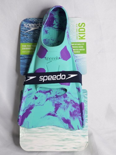 Speedo Kids' Swim Fins Aqua Marble-Size Large 3-4 NEW 🌚 | eBay