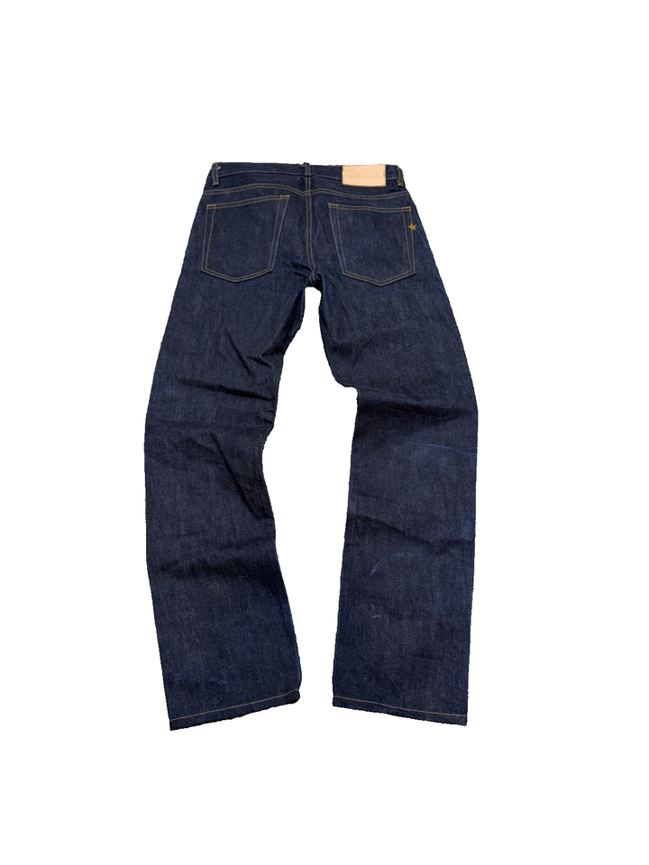 Brave Star Selvedge Jeans 32 Blue Dark Wash Denim Slim Straight Made in ...