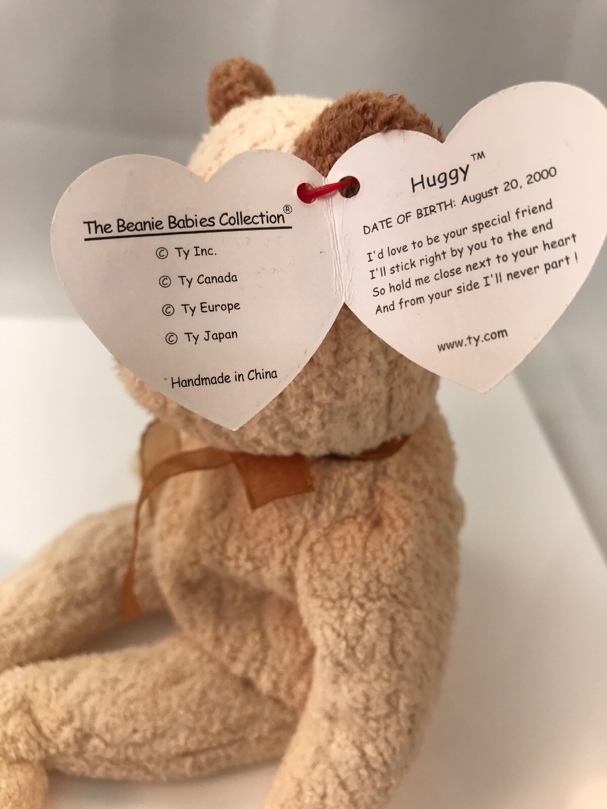 TY HUGGY the BEAR BEANIE BABY - MINT TAGS - RETIRED 2000 | eBay