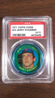 1971 Topps Coins #23 Jerry Koosman Mets graded PSA 5 EX | eBay