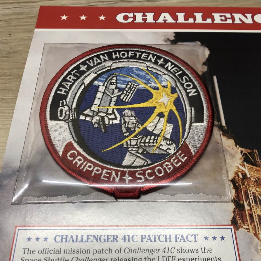 Vintage Official NASA Emblem Patch CHALLENGER 41G With Mission Data ...
