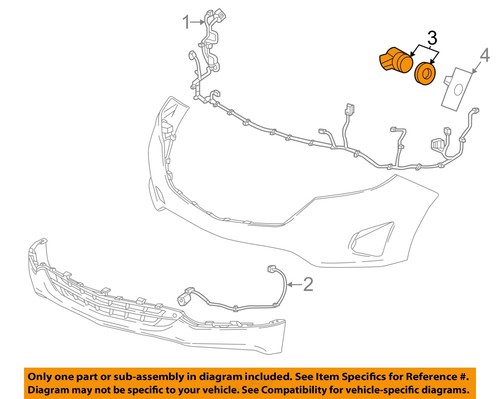 GM OEM 16-24 Spark Front Bumper Grille Bumper Components-Park Sensor ...