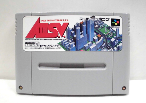 SNES -- TAKE THE [A] TRAIN 3 S.V. -- Can save! Super famicom. Japan ...