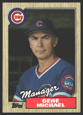 Gene Michael #43 1987 Topps Chicago Cubs | eBay