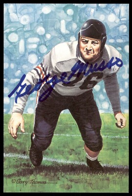 George Musso Signed Autographed Goal Line Art Card GLAC Postcard JSA ...