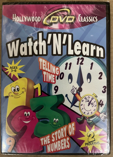 Watch 'N' Learn - Telling Time/Story of Numbers (REGION FREE DVD ...