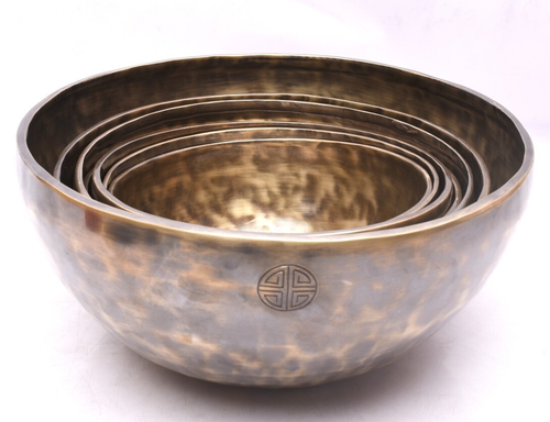 8-13 inches Full Moon Bowl Set of 7-Deep Relaxing Sound Vibration ...