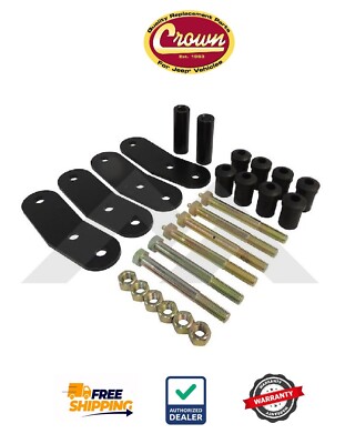 RT21022 RT Off-Road Leaf Spring Shackles Set of 2 Rear New for Jeep CJ7 ...