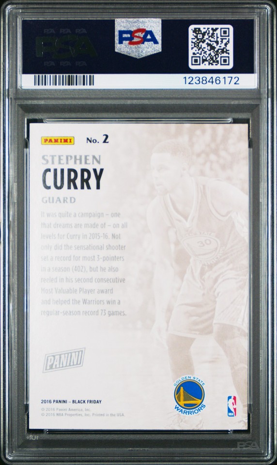 2016 PANINI BLACK FRIDAY WEDGES #2 STEPHEN CURRY 1/50 PSA 9 | eBay