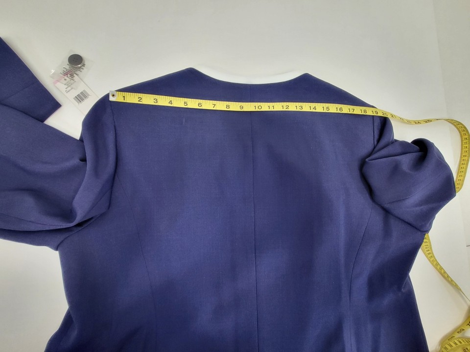 NWT Le Suit 2 PC Women's Skirt Suit Blue Indigo Plus Size 22W | eBay