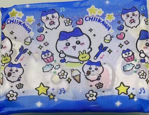 Chikawa Blue Eco Bag Large Capacity Reusable Character Shopping Tote ...