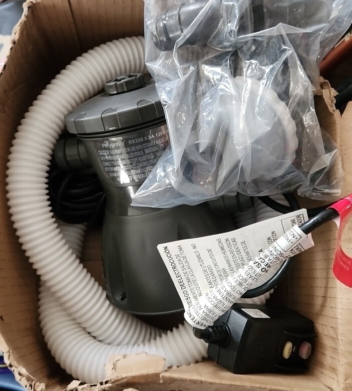 PolyGroup Standard Pool Pump RX330 Above Ground Pools GFCI Plug .04HP ...