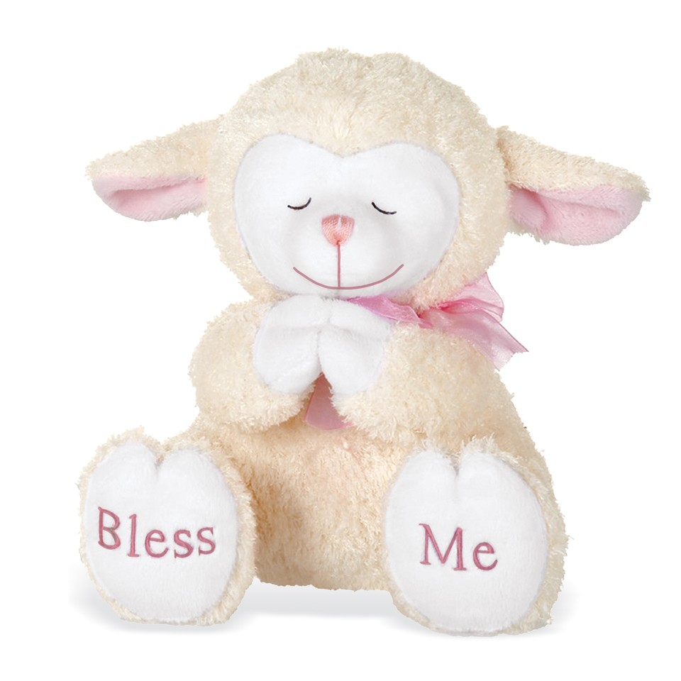 Musical Praying Embroidered Plush Lamb | eBay
