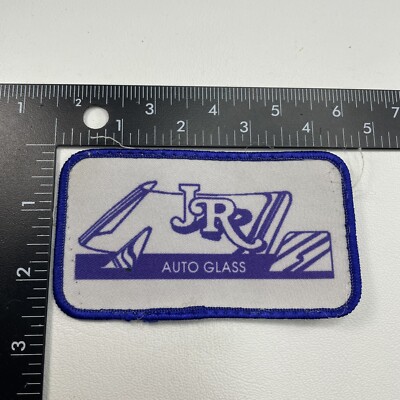 Vtg JR AUTO GLASS Advertising Patch 00XO | eBay