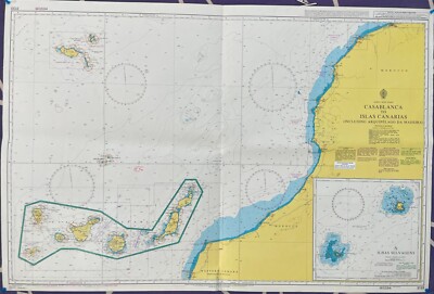 1900-Now - Casablanca Admiralty Map Chart
