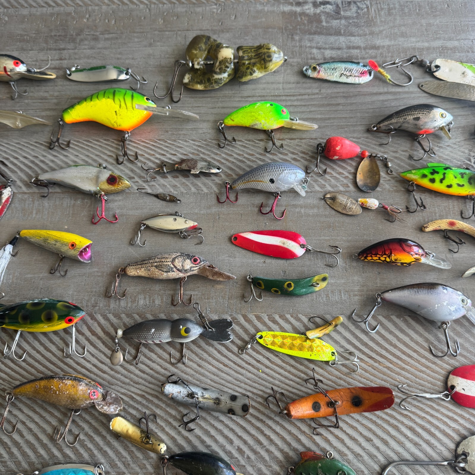 Huge Fishing Lure Lot of 100 Well Used Beater Fishing Lures | eBay