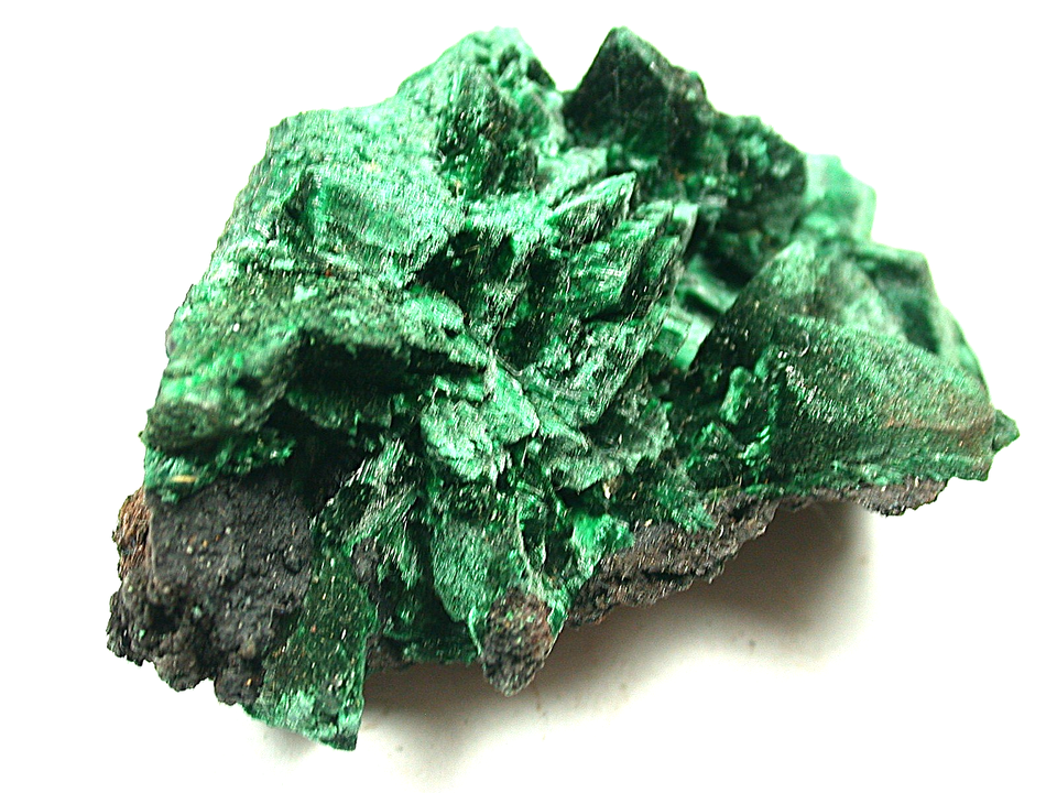 MINERALS : MALACHITE XTLS PSEUDOMORPH AFTER AZURITE, WHIM CREEK MINE ...