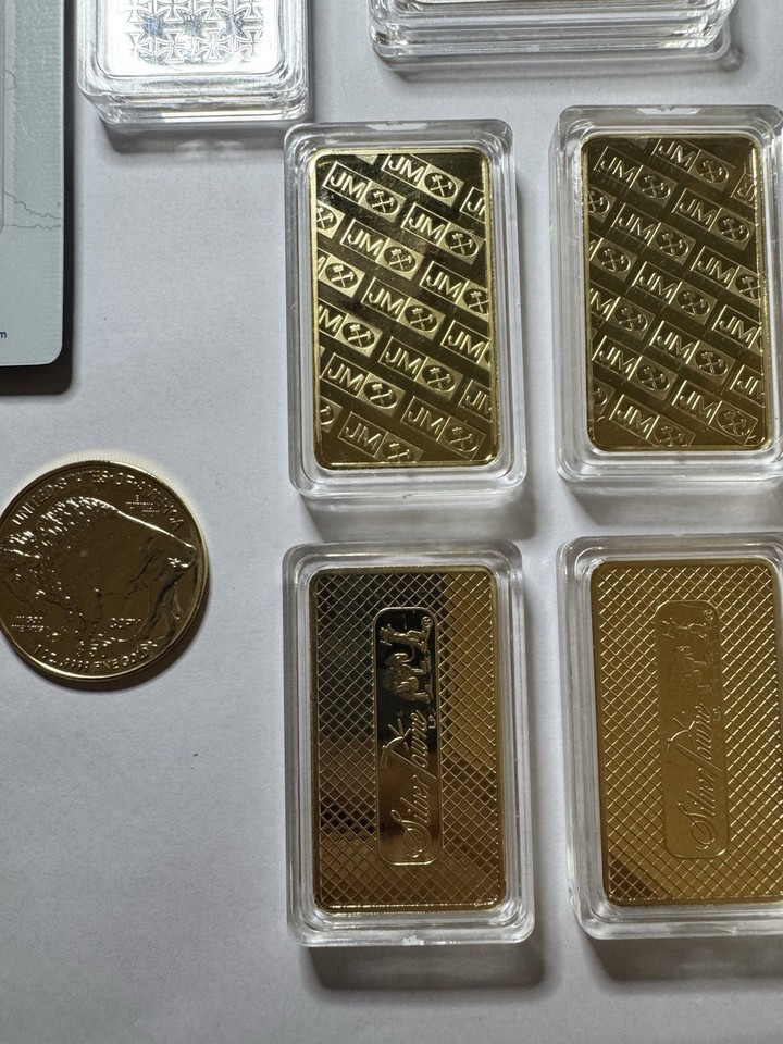 Silver & Copper Art Bar & Rounds * Morgan Dollar 3-Piece Set * Fine ...