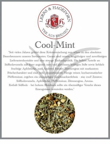 Thé Cool-Mint 1 KG - Minze 676424573552 | eBay