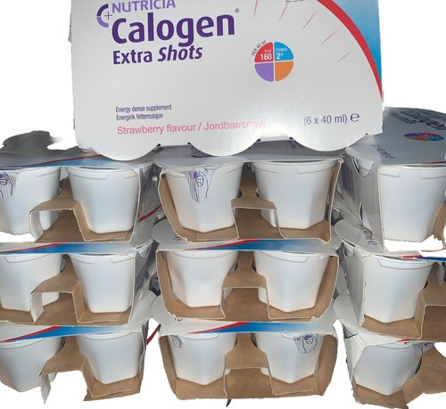 42 x NUTRICIA CALOGEN EXTRA SHOTS 40ML. STRAWBERRY, Exp 10-25 CHEAPEST ...