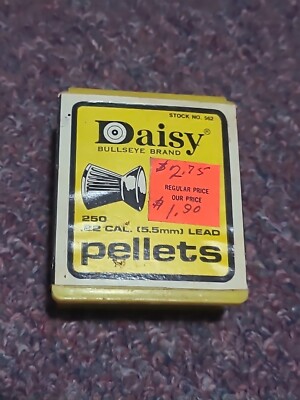 Daisy .22 Caliber bullseye brand pellets 250 In Sealed Container .22 ...
