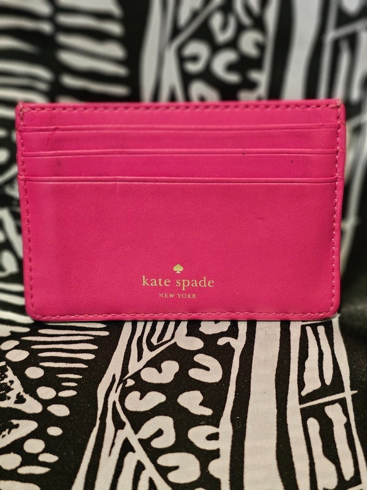 Kate Spade New York | Hot Pink | Saffiano Leather | Card Wallet | CEO ...