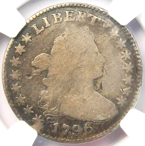 1796 Draped Bust Dime 10C Coin - Certified NGC VG Details - Very Rare ...