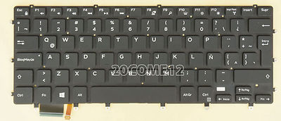 New for DELL Precision 5510 m5510 5520 5530 5540 Keyboard Backlit Latin ...