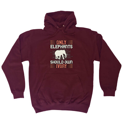 Only Elephants Should Own Ivory Funny Novelty Hoodies Premium Hoodie | eBay