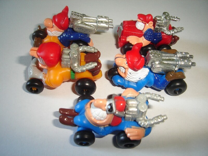 DRAGSTERS CARTOON RACE CHROME MODEL CARS SET 1:87 H0 KINDER SURPRISE ...