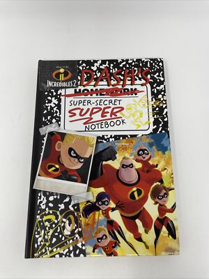 Disney Pixar Incredibles 2 Dash's Super-Secret Notebook Landry Q Walker ...